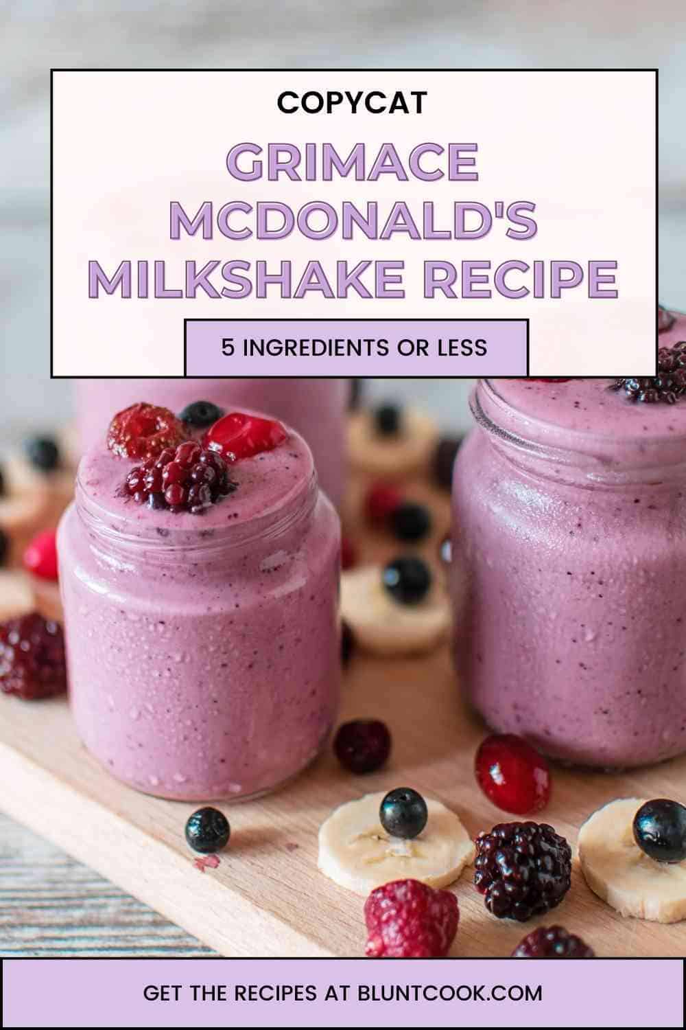Grimace McDonald's Milkshake Copycat Recipe