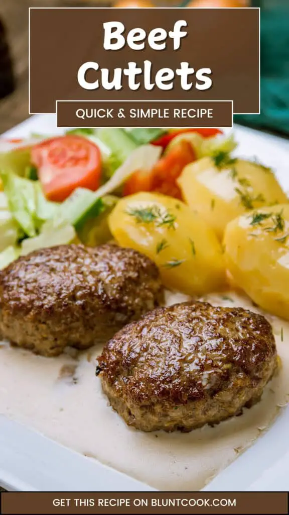 Beef Cutlets Recipe - BluntCook