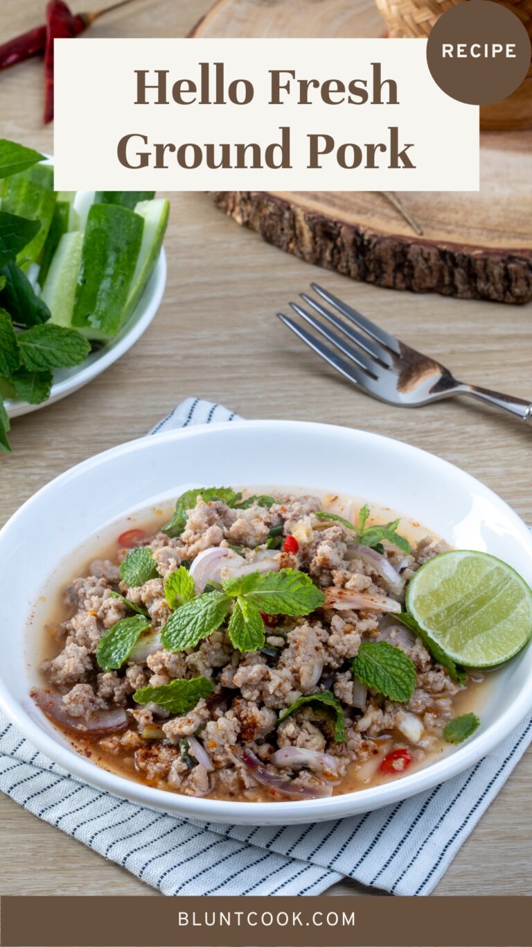 Hello Fresh Ground Pork Recipe - BluntCook