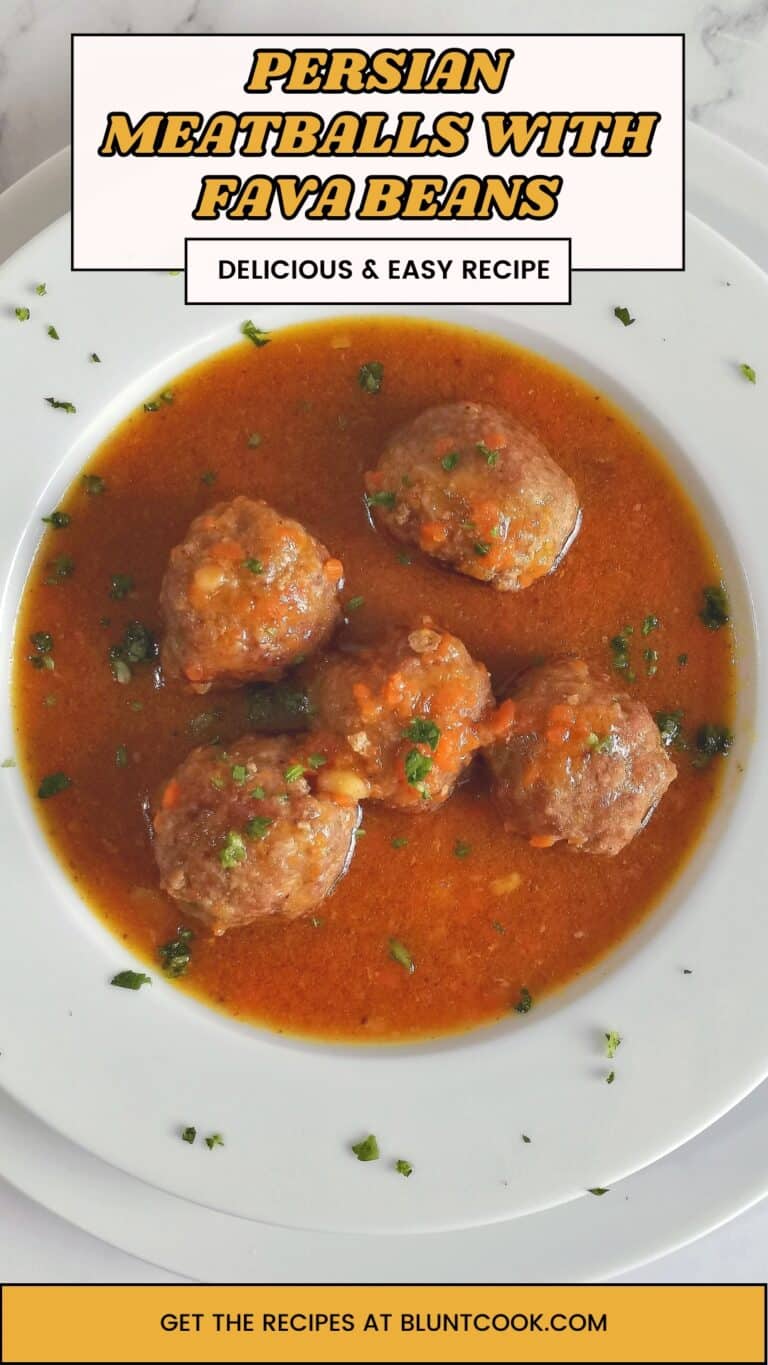 Persian Meatballs With Fava Beans (Koofteh Baghali) - BluntCook