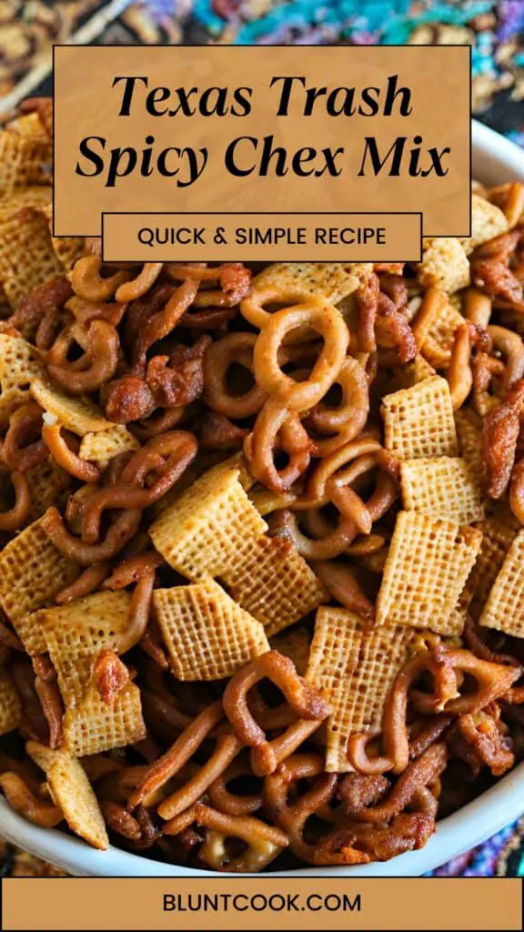 Texas Trash Spicy Chex Mix Recipe - BluntCook