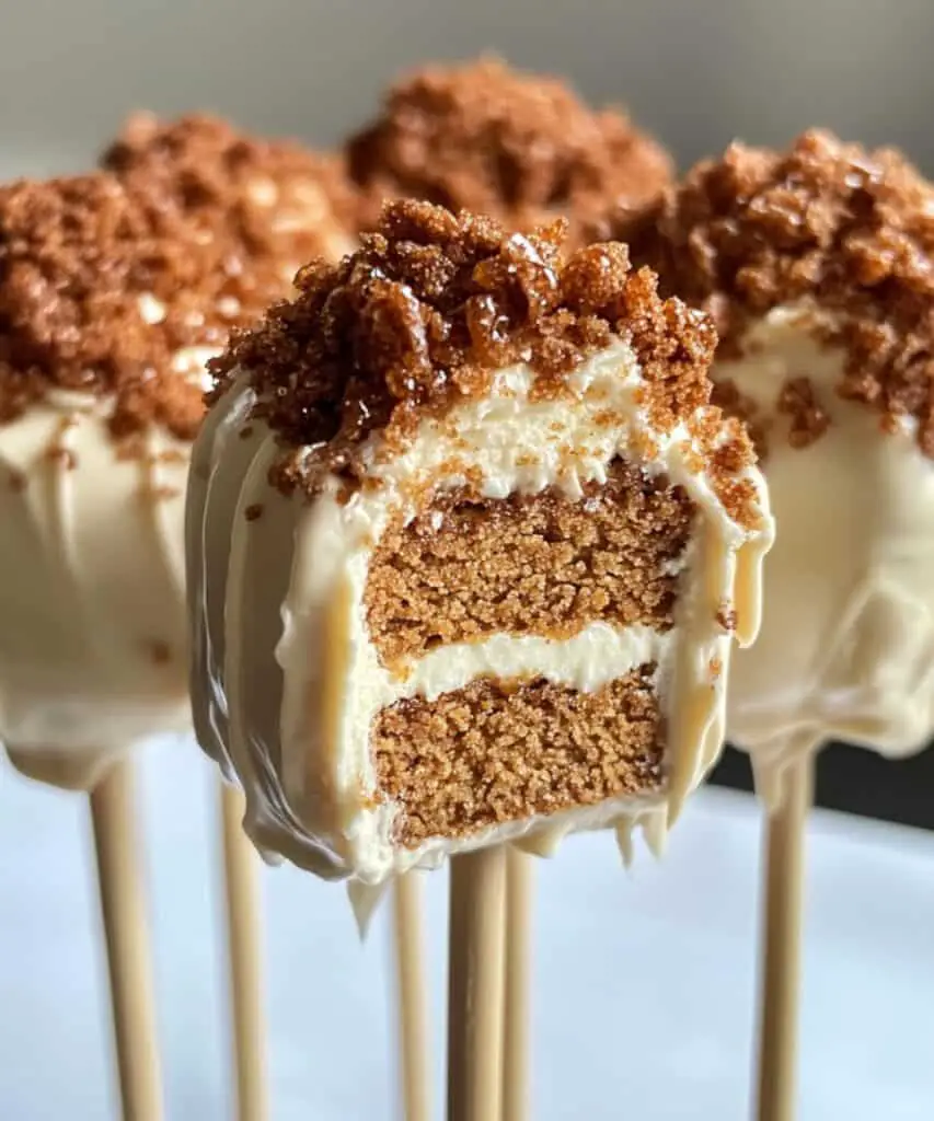 Biscoff Cookie Butter Cheesecake Pops - BluntCook